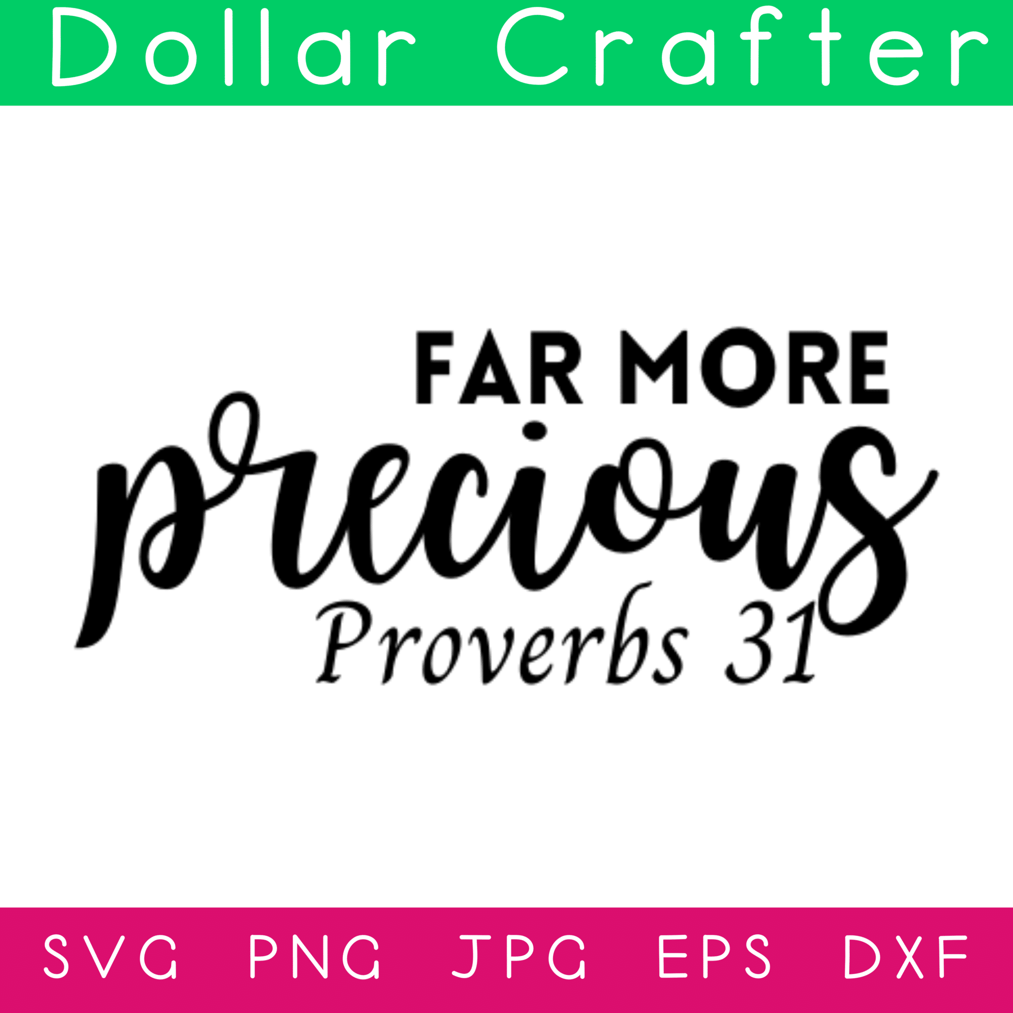 Far More Precious Svg Cut File Set For Cricut Or Silhouette ⋆ Dollar
