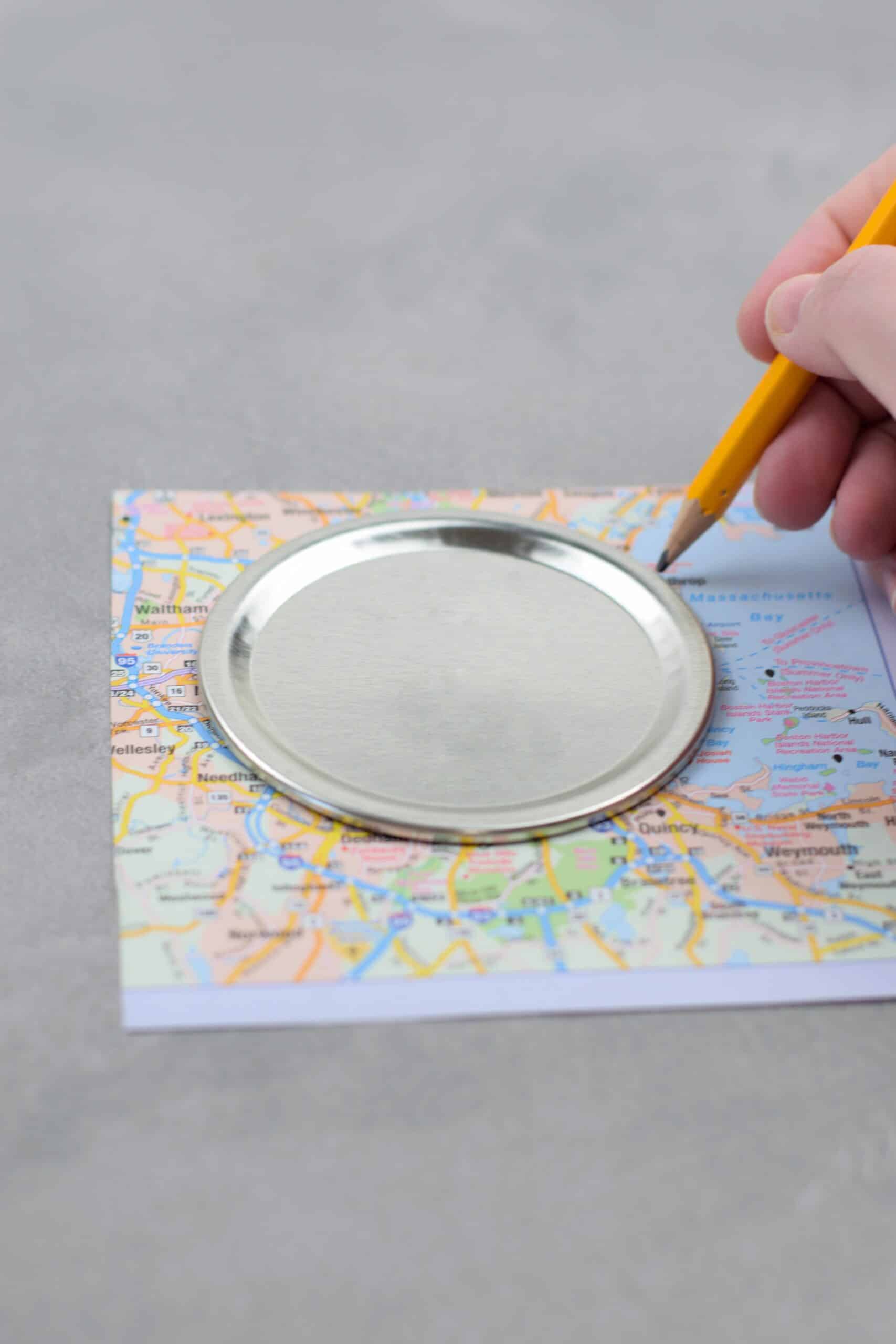 Easy DIY Map Ornament ⋆ Dollar Crafter