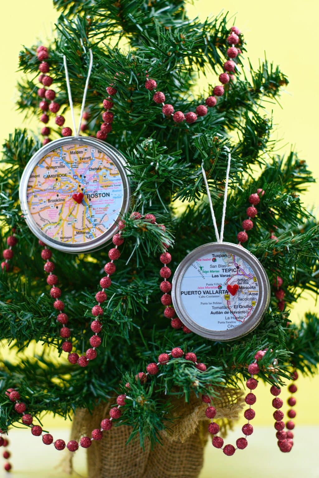 Easy DIY Map Ornament ⋆ Dollar Crafter