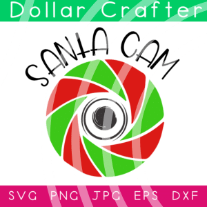 Santa Cam SVG Cut File Set for Cricut or Silhouette ⋆ Dollar Crafter