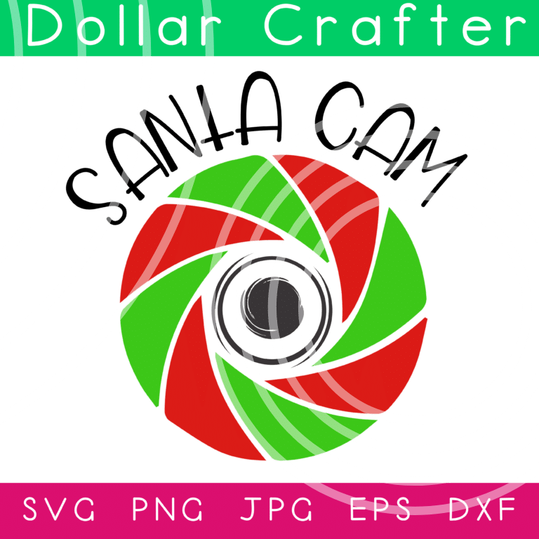 Santa Cam SVG Cut File Set for Cricut or Silhouette ⋆ Dollar Crafter