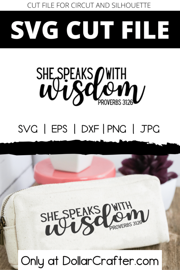 She Speaks Wisdom SVG Cut File Set for Cricut or Silhouette ⋆ Dollar ...