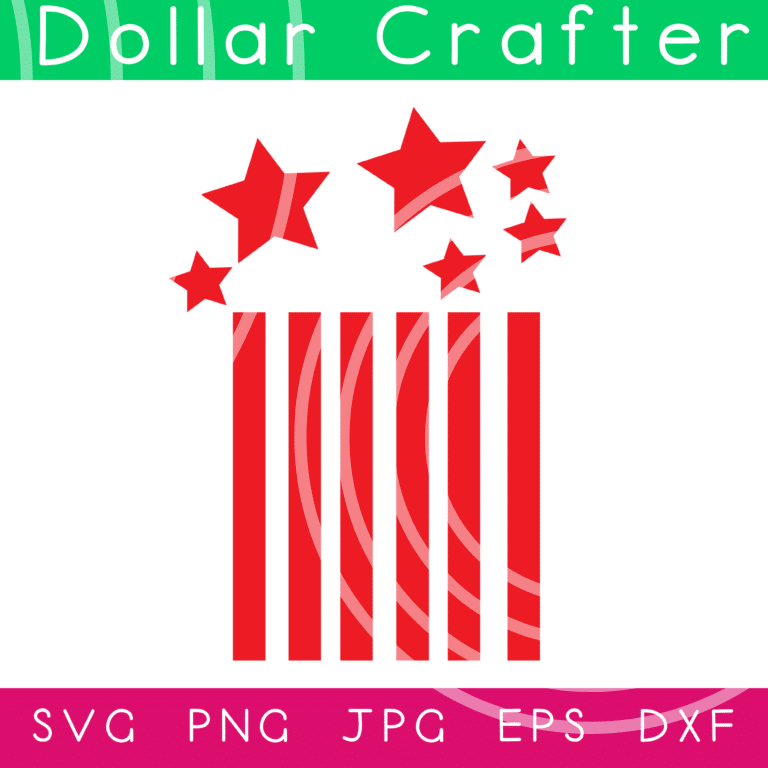 Stars and Stripes Firecracker SVG Cut File Set for Cricut or Silhouette ...