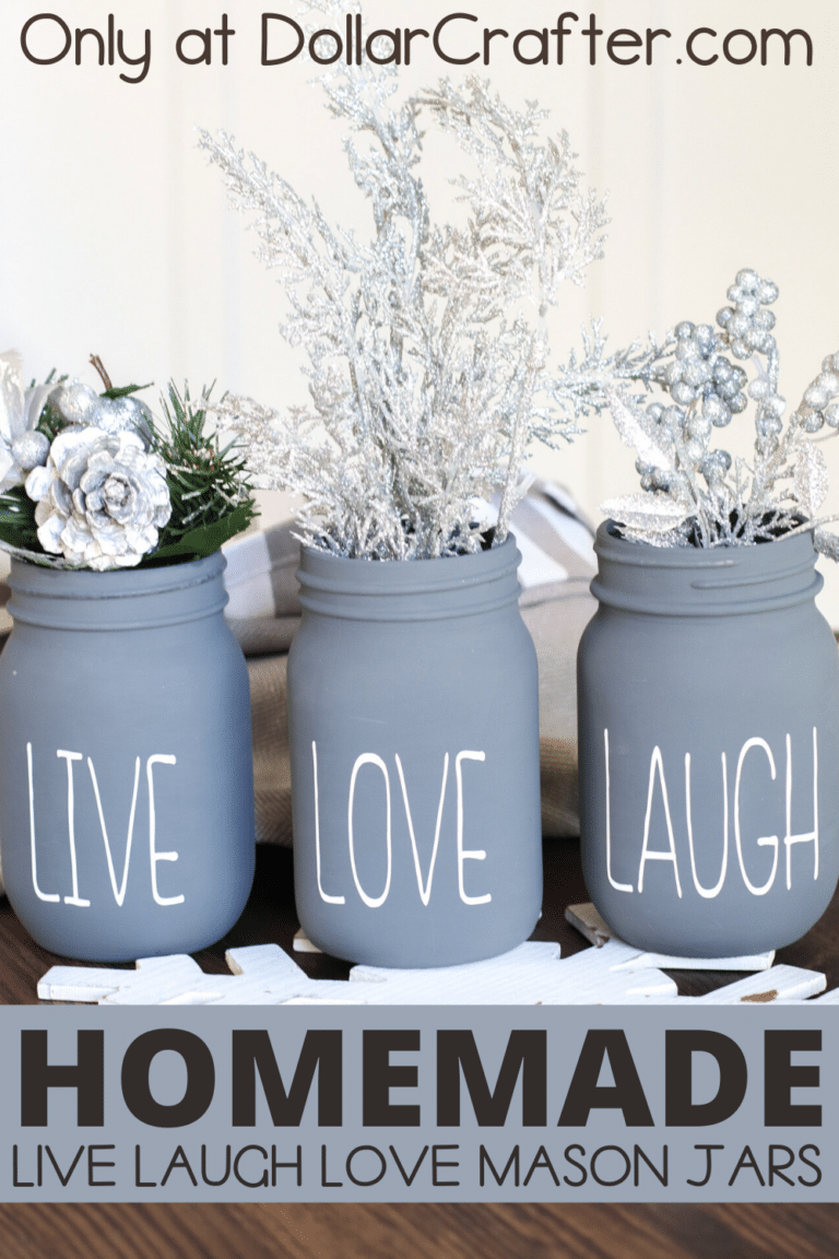 DIY Live Laugh Love Mason Jars ⋆ Dollar Crafter