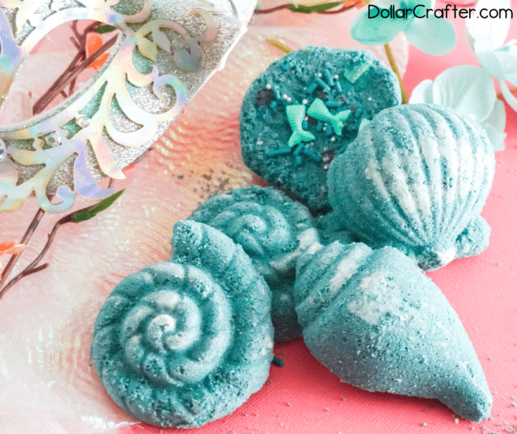Homemade Seashell Bath Bombs ⋆ Dollar Crafter