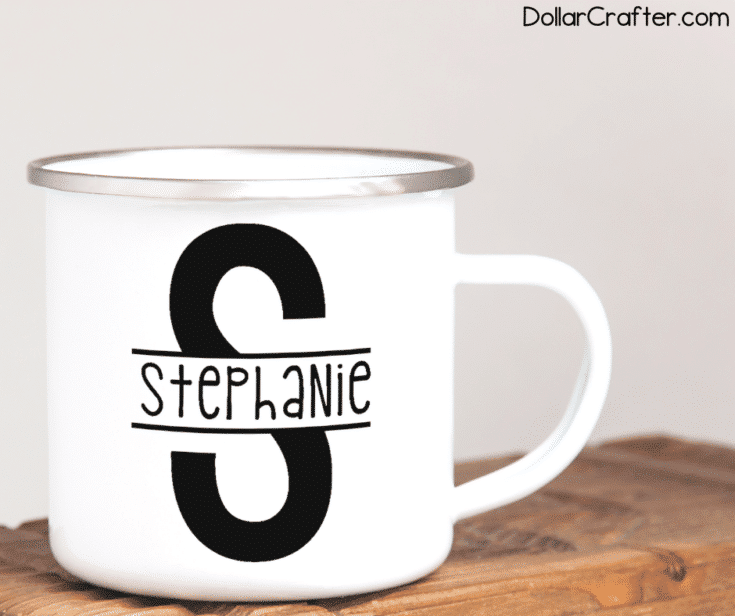 How to Make a Split Monogram on Cricut Design Space ⋆ Dollar Crafter