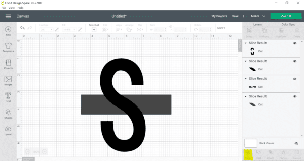 How to Make a Split Monogram on Cricut Design Space ⋆ Dollar Crafter