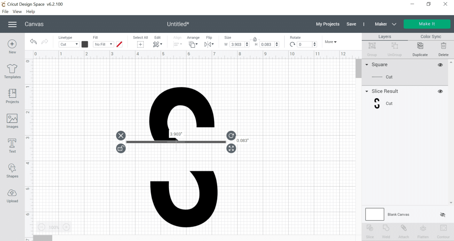 How to Make a Split Monogram on Cricut Design Space ⋆ Dollar Crafter