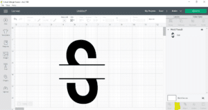 How to Make a Split Monogram on Cricut Design Space ⋆ Dollar Crafter