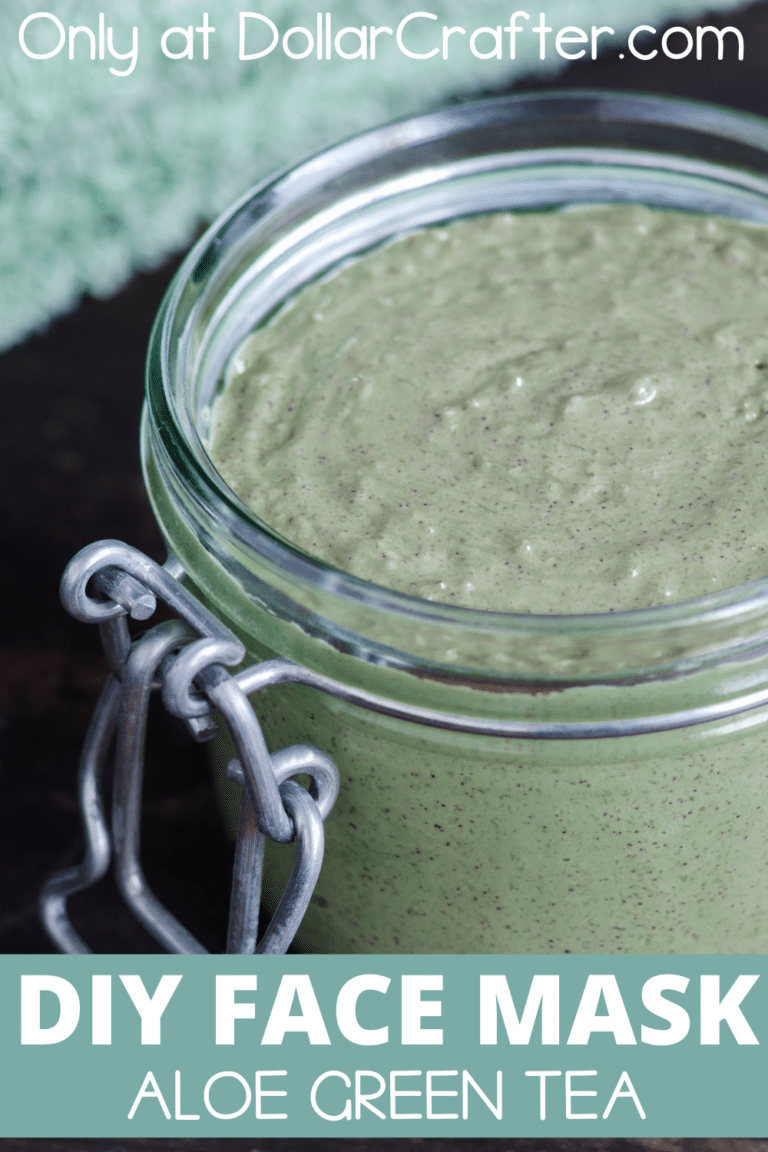Homemade Aloe Green Tea Face Mask ⋆ Dollar Crafter