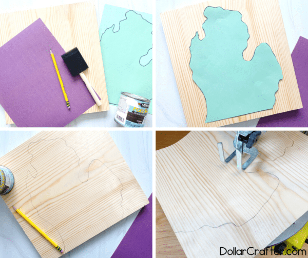 Homemade Wooden State Blocks ⋆ Dollar Crafter
