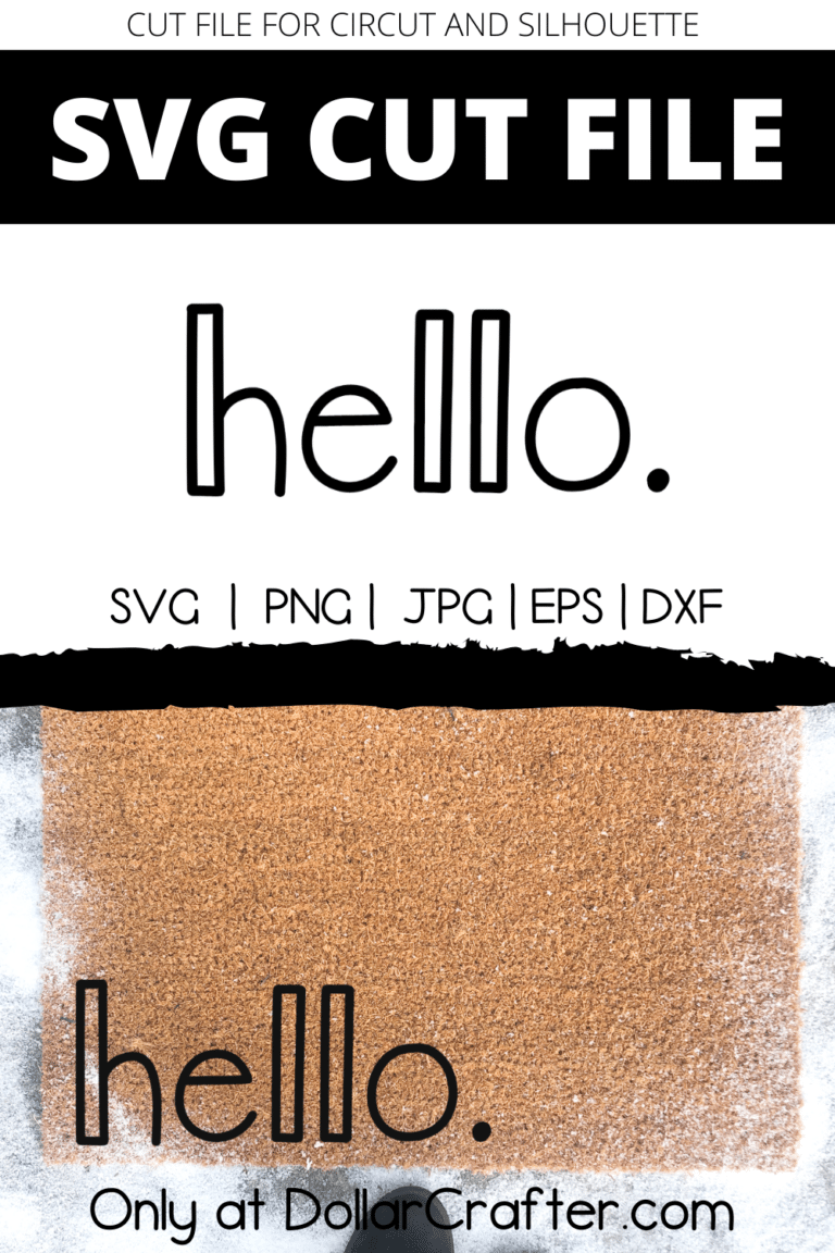 hello SVG Cut File Set for Cricut or Silhouette ⋆ Dollar Crafter