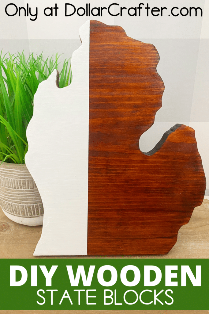 Homemade Wooden State Blocks ⋆ Dollar Crafter