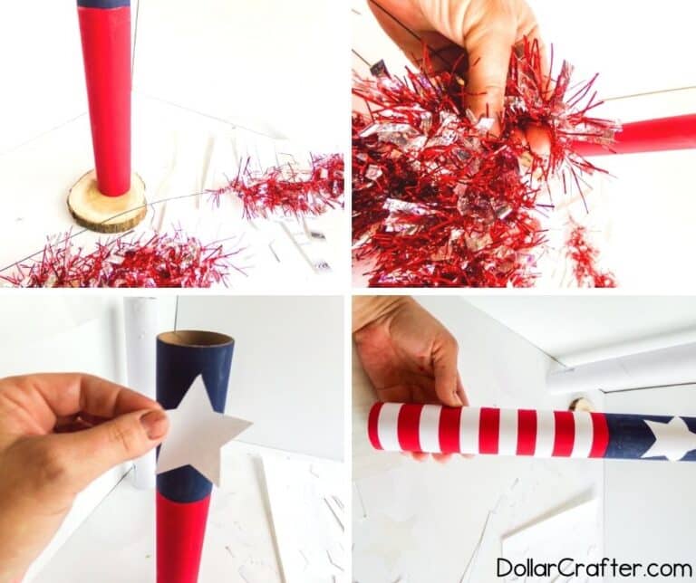 Fourth of July Paper Roll Firecracker Craft ⋆ Dollar Crafter