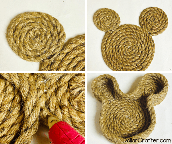 DIY Mickey Mouse Rope Baskets ⋆ Dollar Crafter