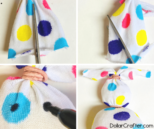 No Sew Sock Bunny Tutorial ⋆ Dollar Crafter