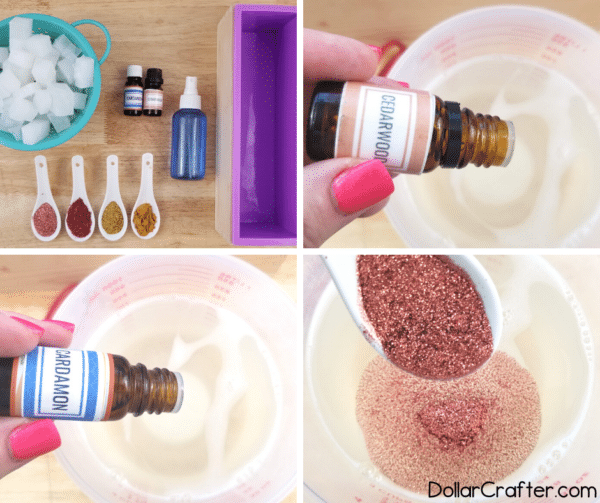 Harry Potter Gryffindor Layered Soap Tutorial ⋆ Dollar Crafter