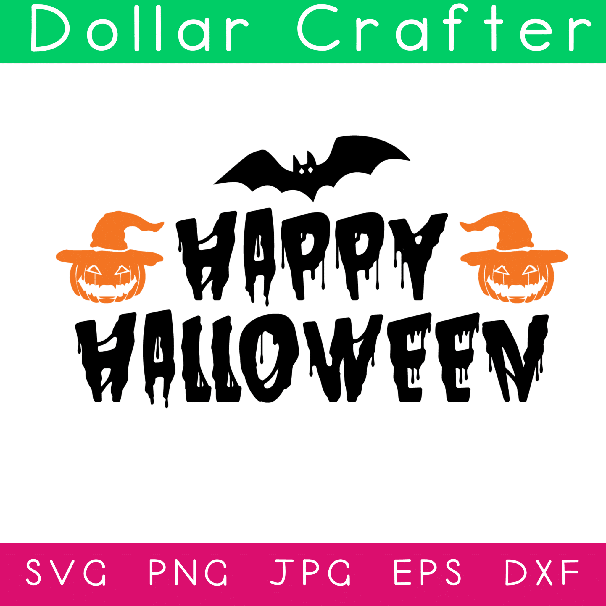 Happy Halloween SVG Cut File Set for Cricut or Silhouette ⋆ Dollar Crafter