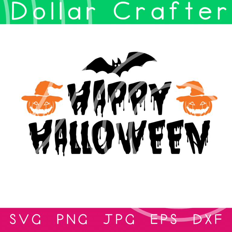 Happy Halloween SVG Cut File Set for Cricut or Silhouette ⋆ Dollar Crafter