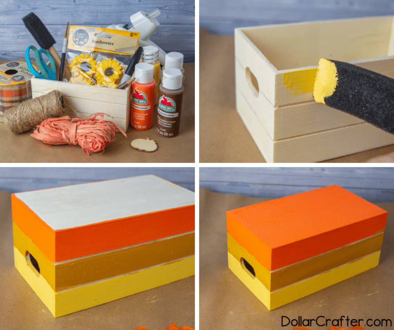 DIY Dollar Tree Autumn Stacked Book Craft ⋆ Dollar Crafter