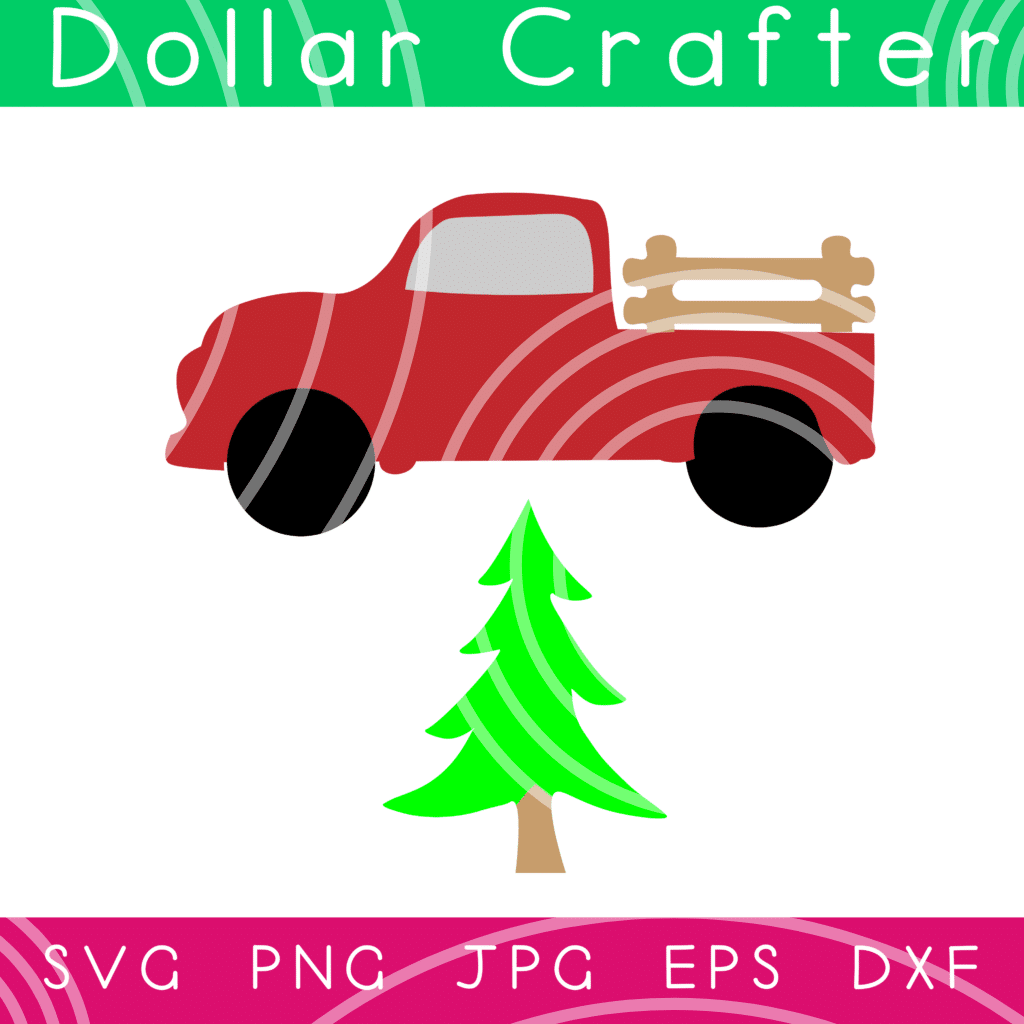 Christmas Truck SVG Cut File Set for Cricut or Silhouette ⋆ Dollar Crafter