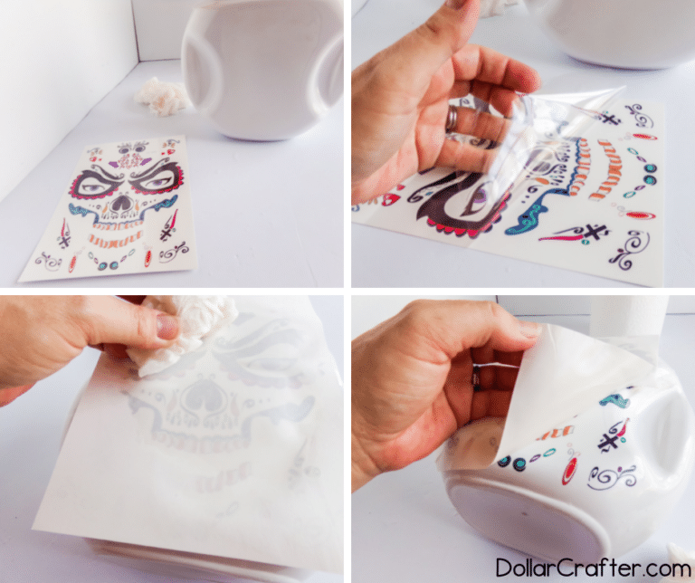 DIY Sugar Skull Laundry Jug Luminary ⋆ Dollar Crafter