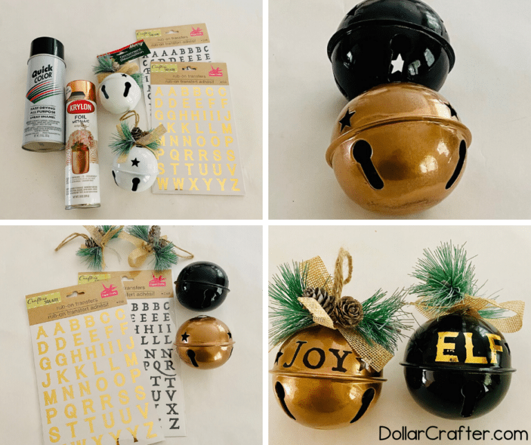 DIY Dollar Tree Christmas Bell Ornaments ⋆ Dollar Crafter