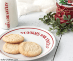 DIY Santa Milk and Cookies Plate ⋆ Dollar Crafter