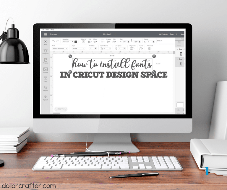 How to Use Fonts in Cricut Design Space ⋆ Dollar Crafter