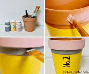DIY Pencil Painted Flower Pot ⋆ Dollar Crafter