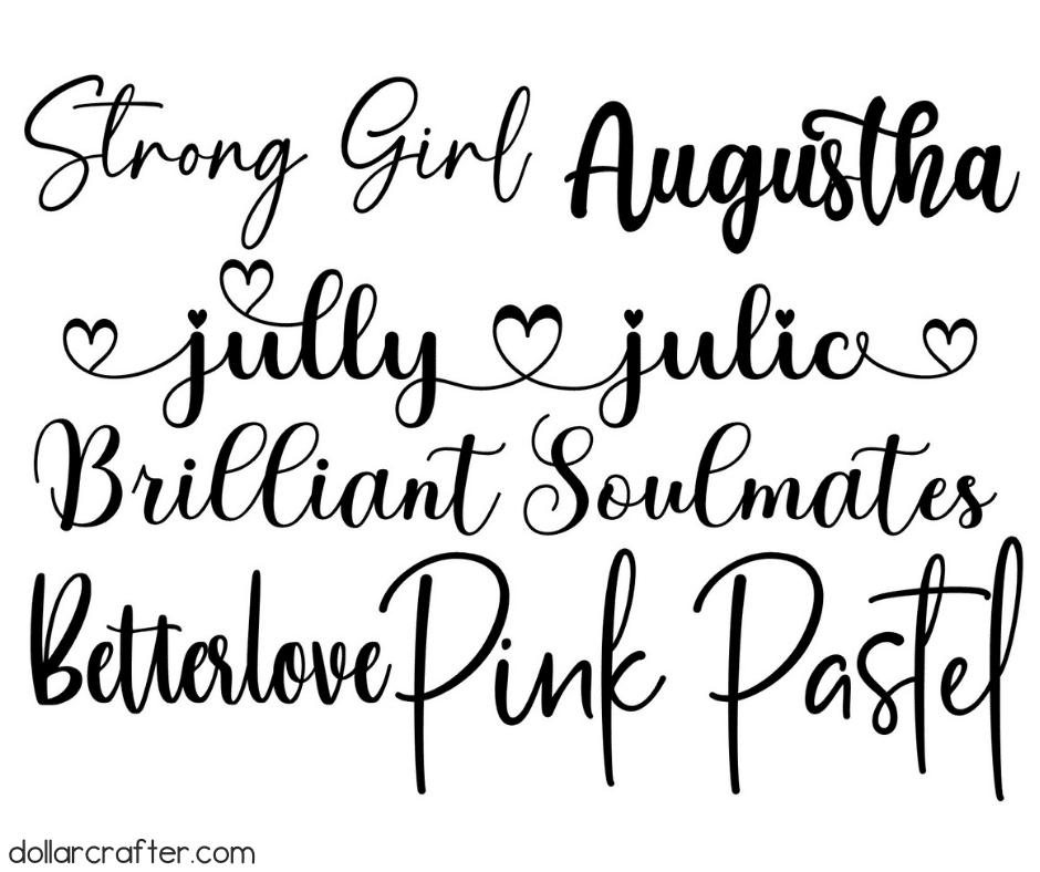 Cursive Font Bundle Cursive SVG Font Cursive SVG Signature Fonts For 