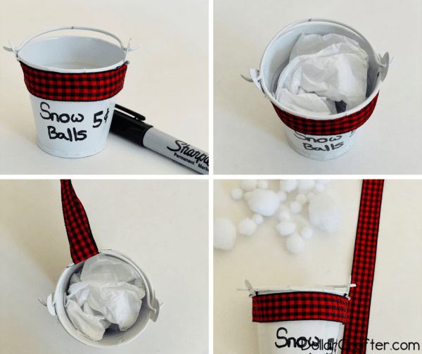 DIY Bucket of Snowballs Ornament ⋆ Dollar Crafter