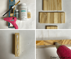 DIY Jenga Block Christmas Tree ⋆ Dollar Crafter