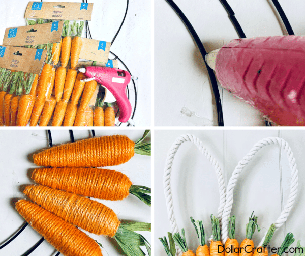 DIY Dollar Tree Bunny Wreath ⋆ Dollar Crafter