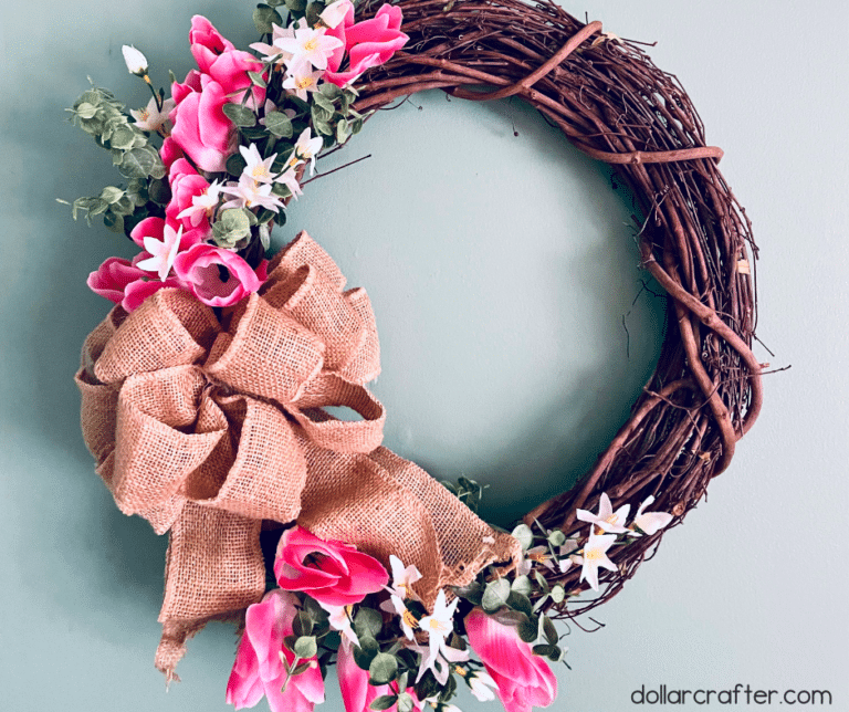 Welcome Spring with This Dollar Tree Tulip Wreath Tutorial ⋆ Dollar Crafter