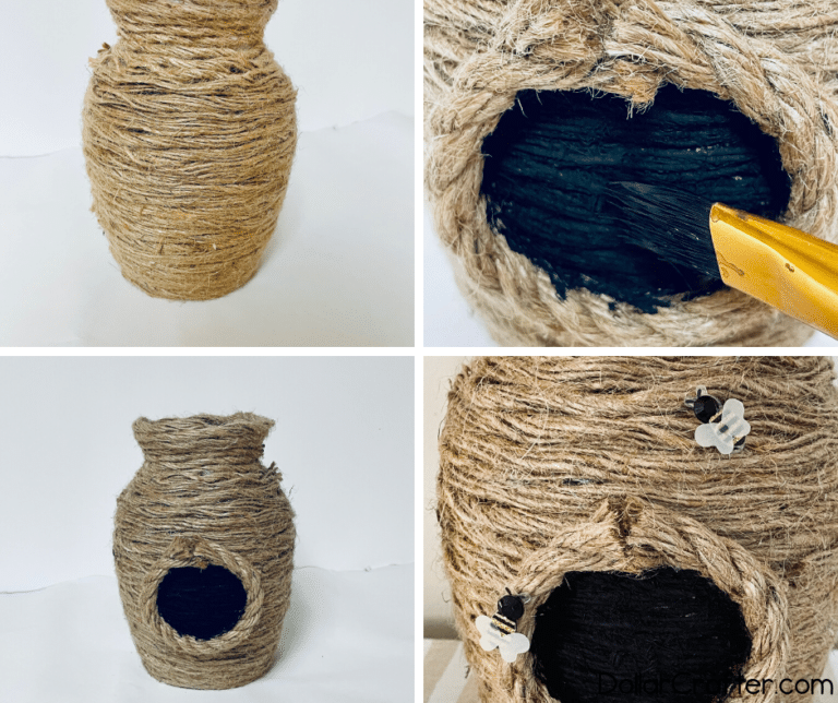 How to Create a Beehive Vase Using Dollar Tree Supplies ⋆ Dollar Crafter