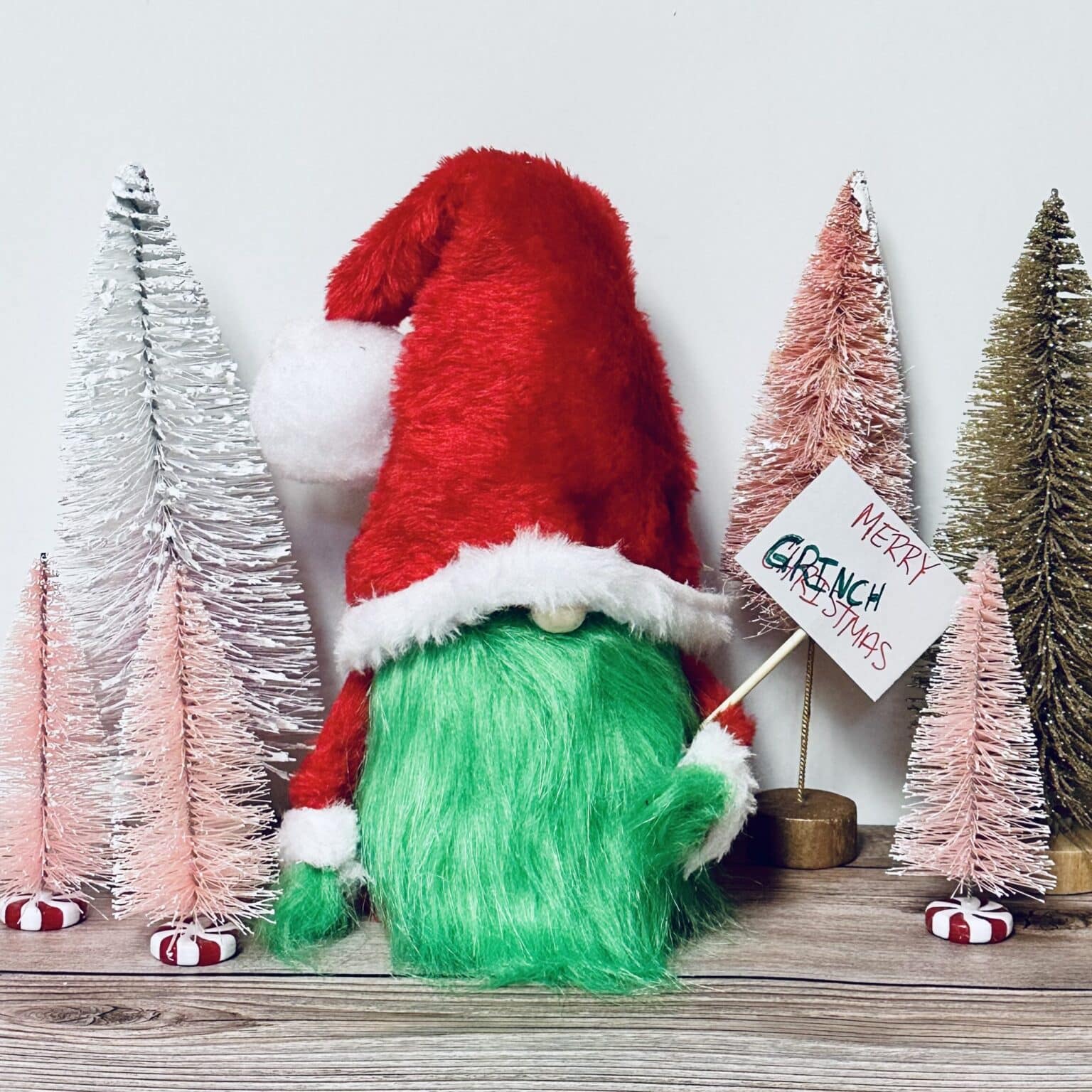 Make a Mischievous Dollar Tree Grinch Gnome ⋆ Dollar Crafter