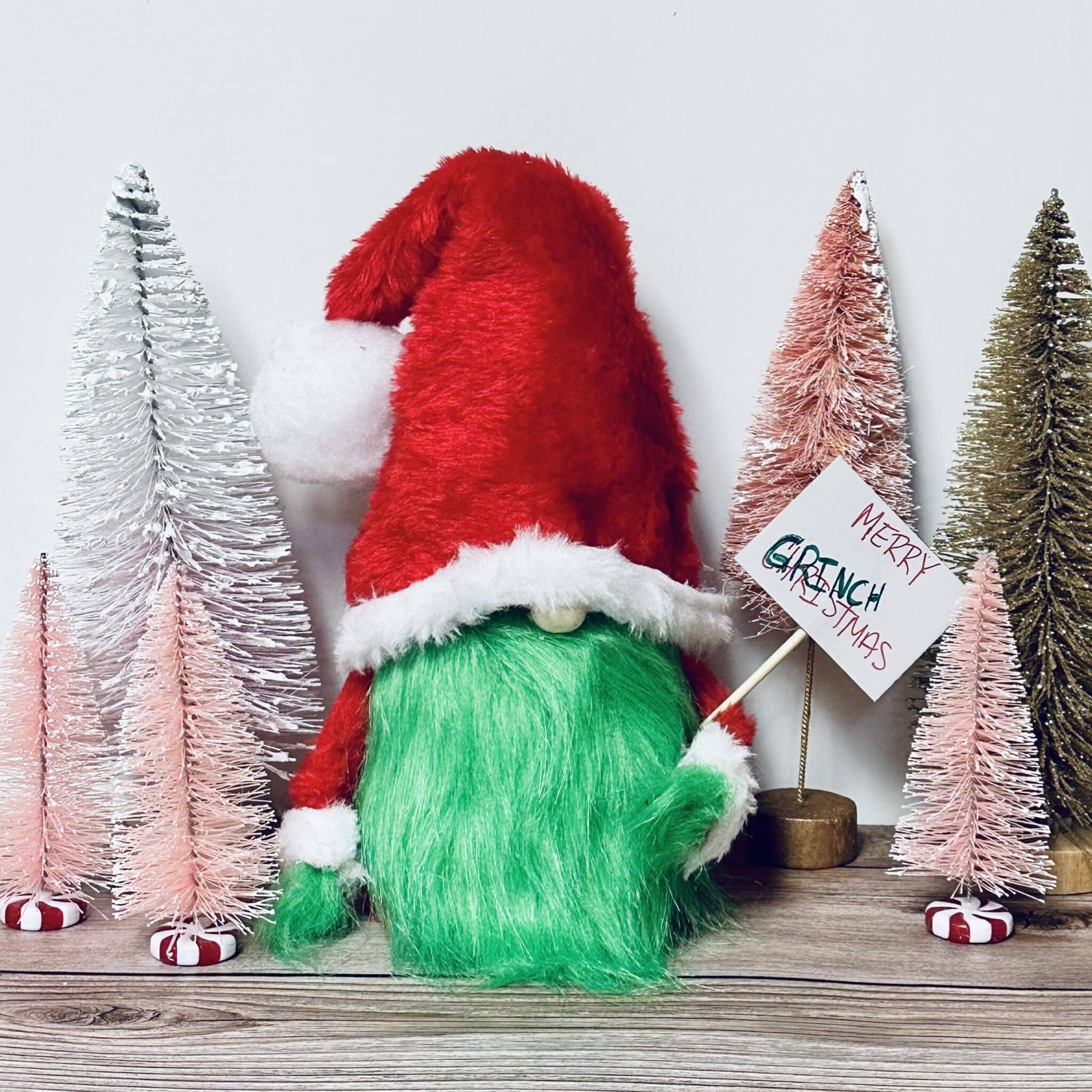 Make a Mischievous Dollar Tree Grinch Gnome ⋆ Dollar Crafter
