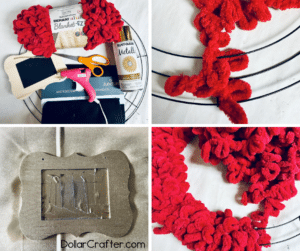 DIY Santa Belt Wreath ⋆ Dollar Crafter